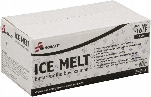 AbilityOne - Ice & Snow Melter & De-Icer: Granular, 10 lb Box | MSC Direct