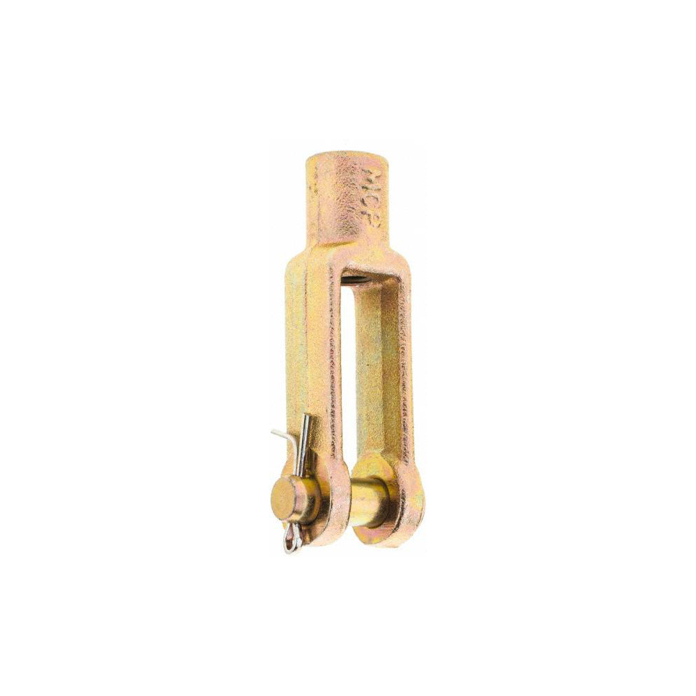 Midwest Control - 3/8-24 Thread, 7/8" Yoke Width, Carbon Steel, Clevis ...