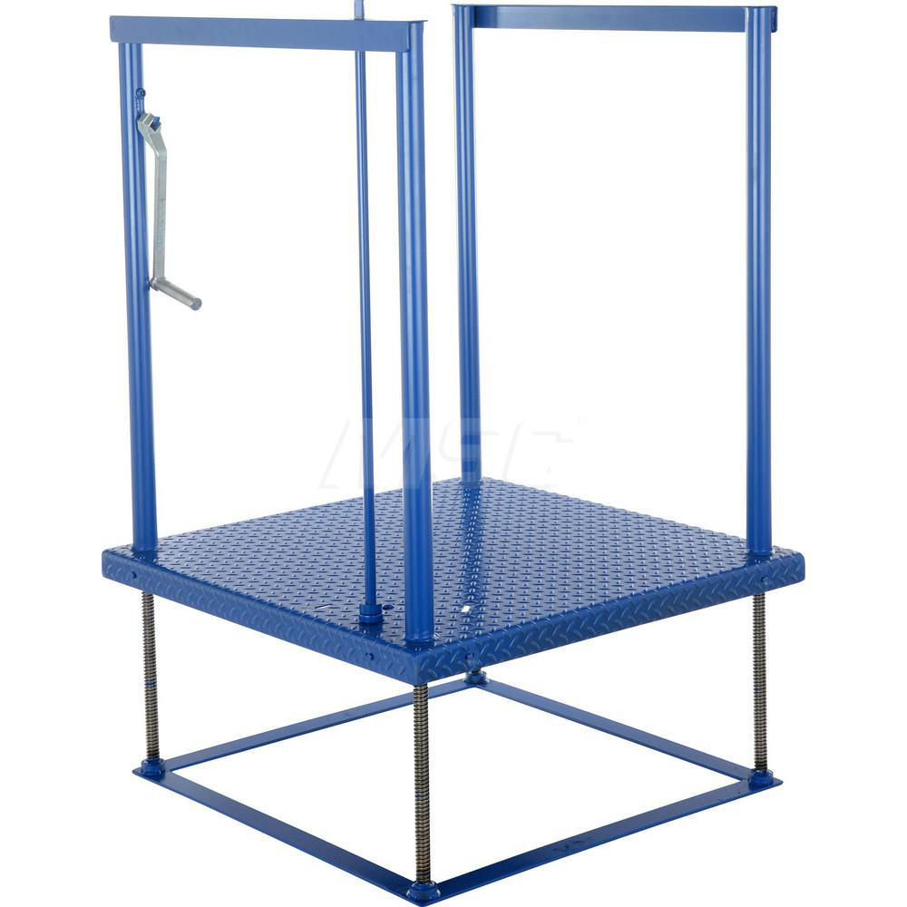 Vestil - 1-Step Steel Work Platform: 29-5/8" Platform Width, 36 ...