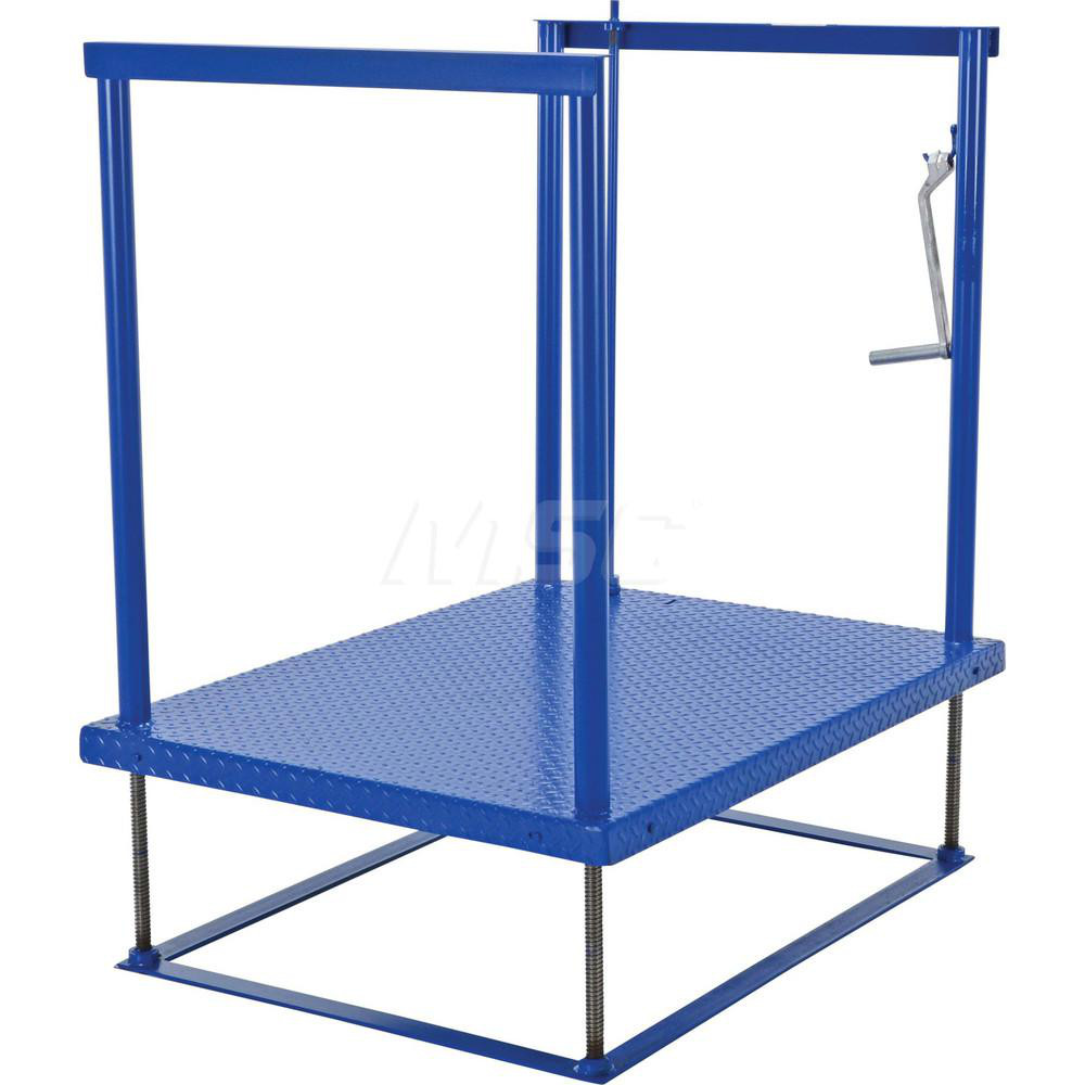 Vestil - 1-Step Steel Work Platform: 29-5/8" Platform Width, 48 ...