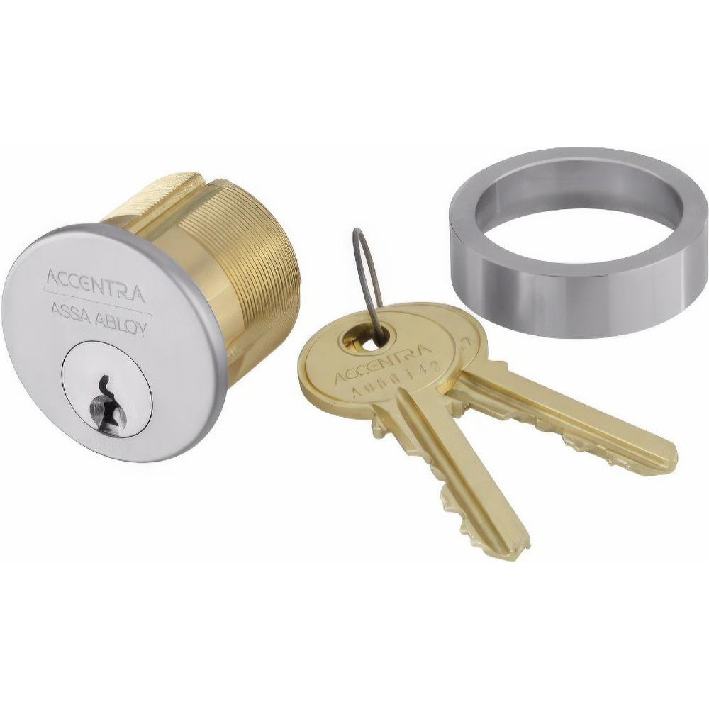 Assa Abloy Accentra - Lock Cylinders: Type: Mortise; Material: Brass; Number of Pins: 6 | MSC Direct