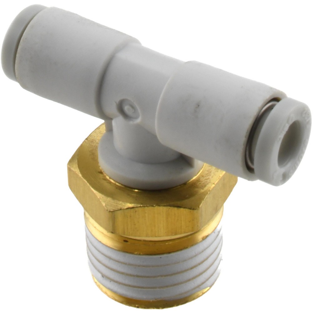 SMC PNEUMATICS - Push-to-Connect Push-to-Connect Fitting: Branch Tee, BSPT, 4.00 mm OD | MSC Direct