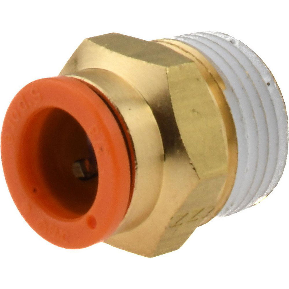 SMC PNEUMATICS - Push-to-Connect Push-to-Connect Fitting: Connector, NPT, 3/8" OD | MSC Direct