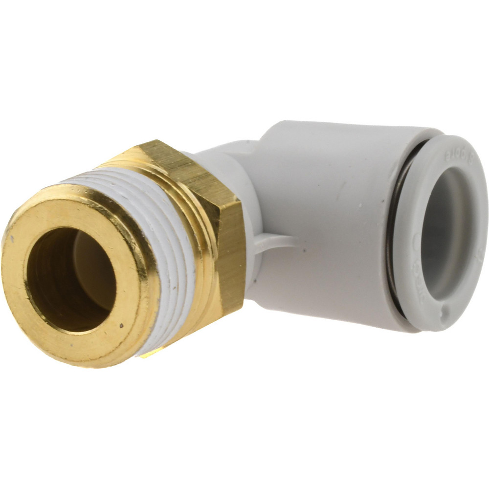SMC PNEUMATICS - Push-to-Connect Push-to-Connect Fitting: Elbow, BSPT, 12.00 mm OD | MSC Direct