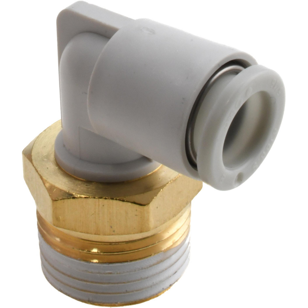 SMC PNEUMATICS - Push-to-Connect Push-to-Connect Fitting: Elbow, BSPT, 8.00 mm OD | MSC Direct