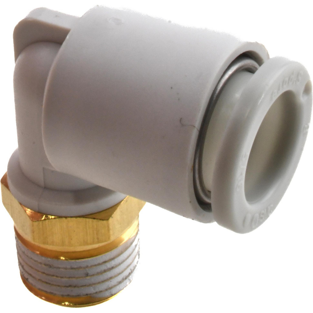 SMC PNEUMATICS - Push-to-Connect Push-to-Connect Fitting: Elbow, BSPT, 8.00 mm OD | MSC Direct