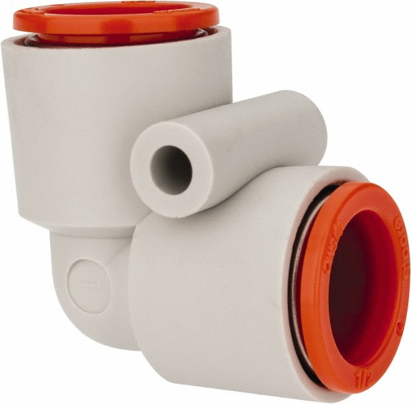 SMC PNEUMATICS - Push-to-Connect Push-to-Connect Fitting: Reducing Elbow, 1/2" OD | MSC Direct