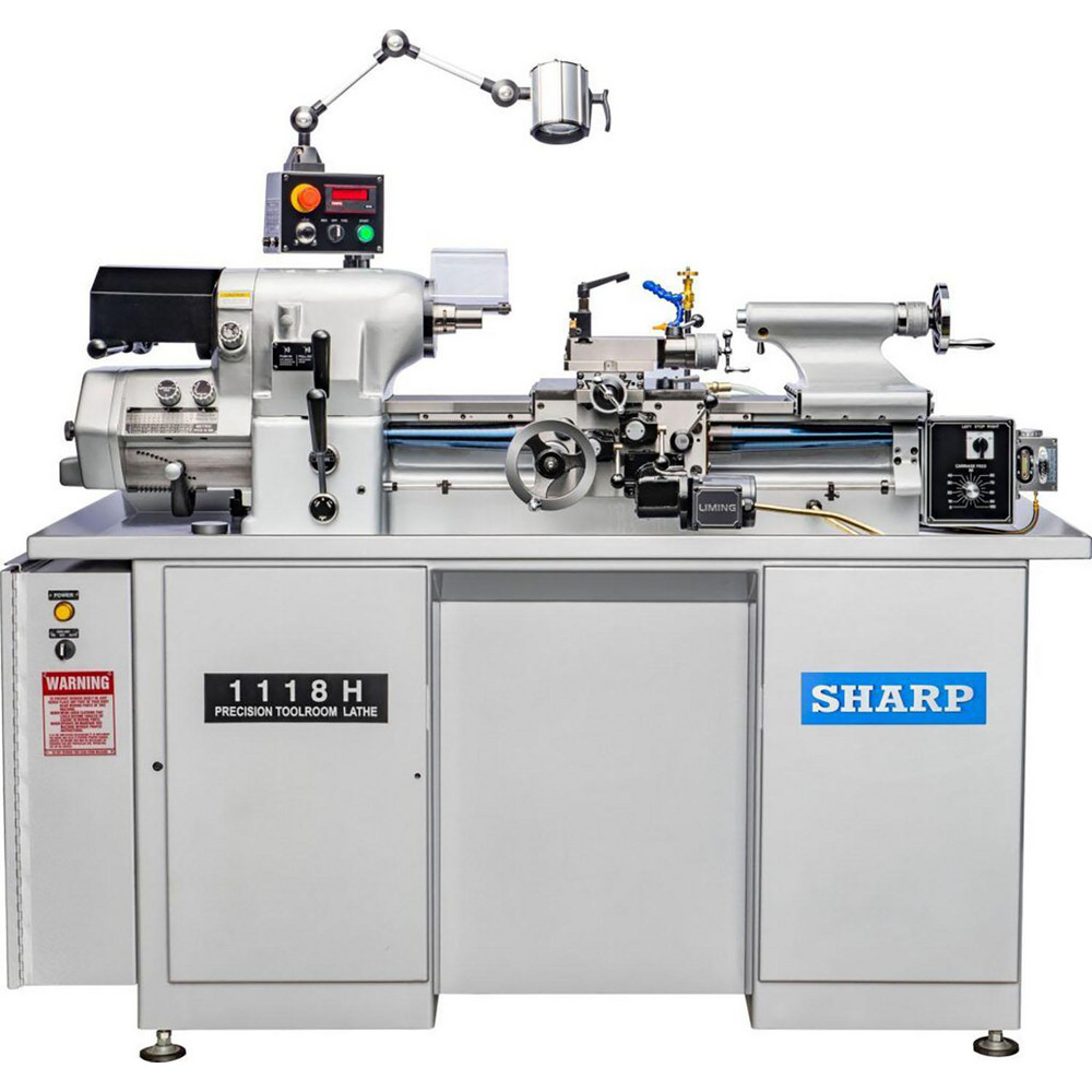 Sharp - 11" x 18" Engine Lathe: Electronic Variable Speed, 5 hp, 220.00 ...