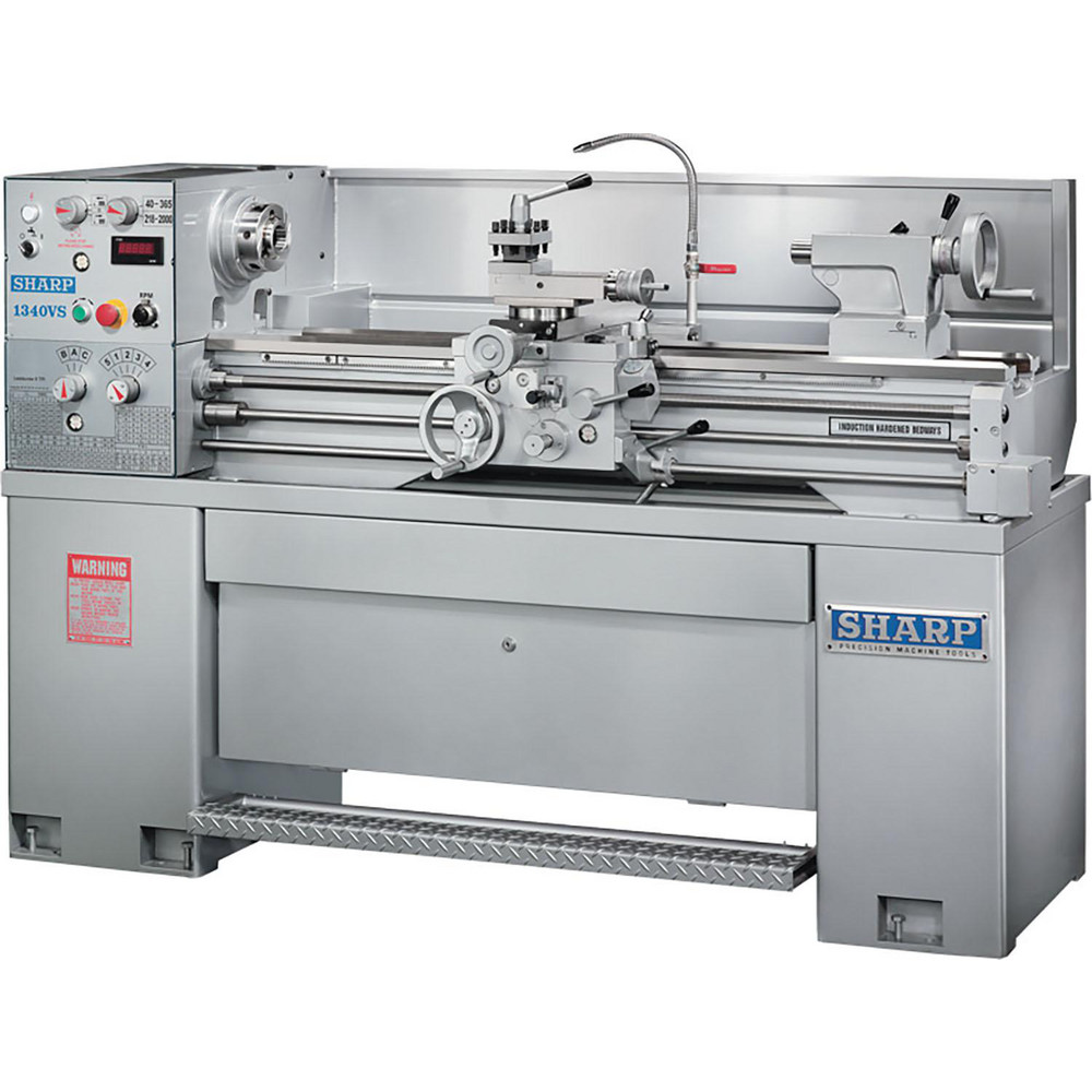 Sharp - 13" x 40" Engine Lathe: Electronic Variable Speed, 3 hp, 220.00 ...