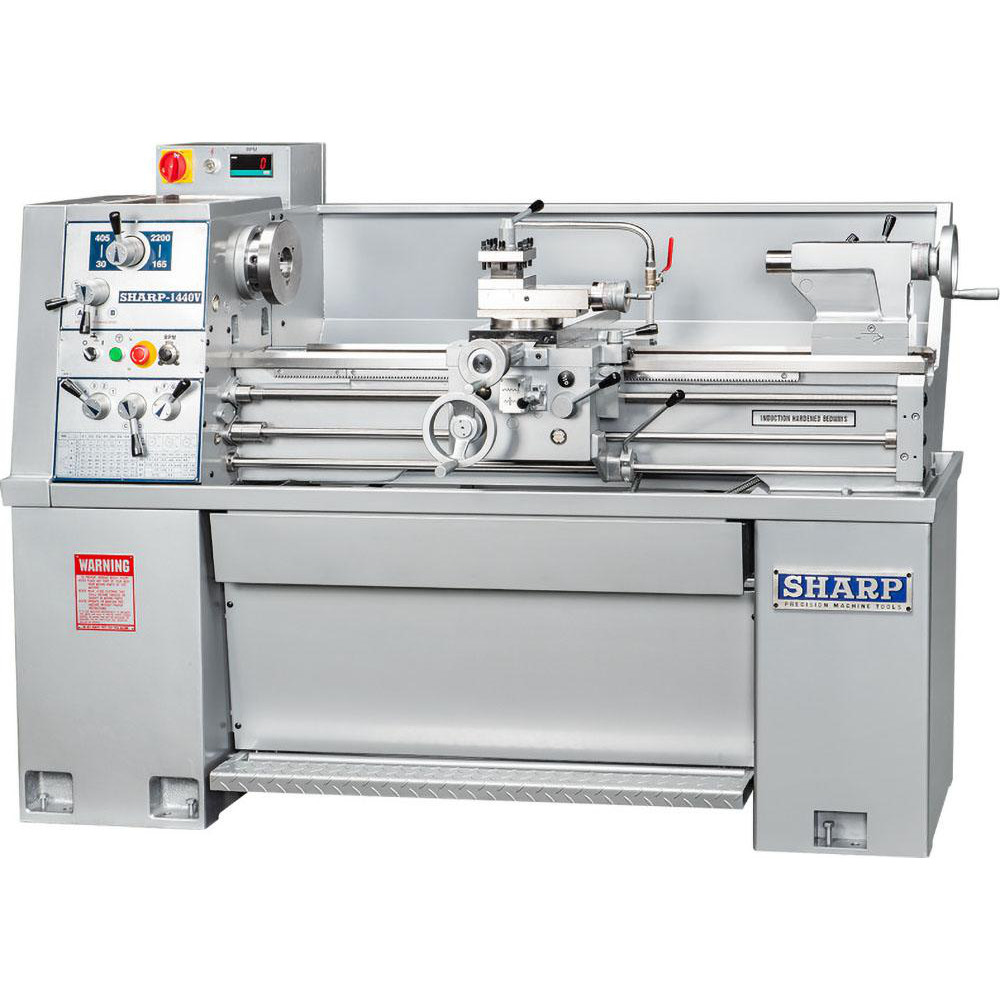 Sharp - 14" x 40" Engine Lathe: Electronic Variable Speed, 3 hp, 220.00 ...