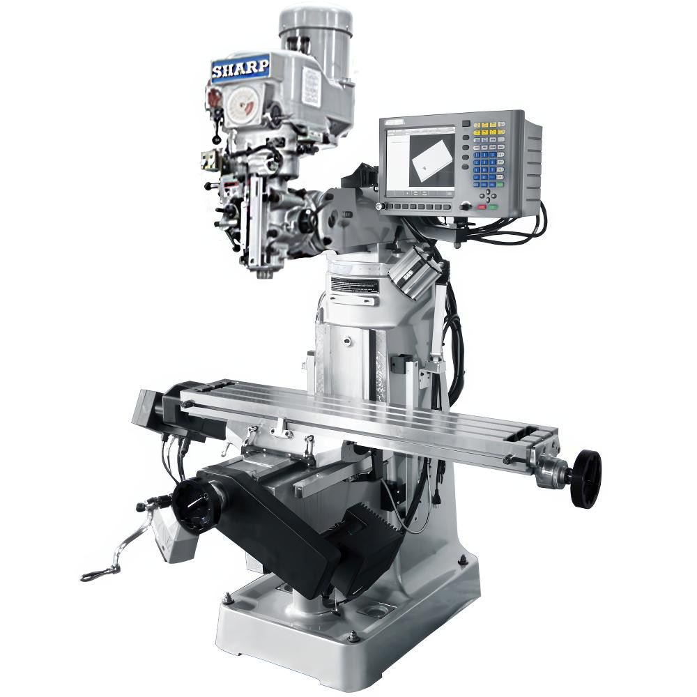 Sharp - 9" x 50" Knee Milling Machine: 3.00 hp, Variable Speed, Single ...