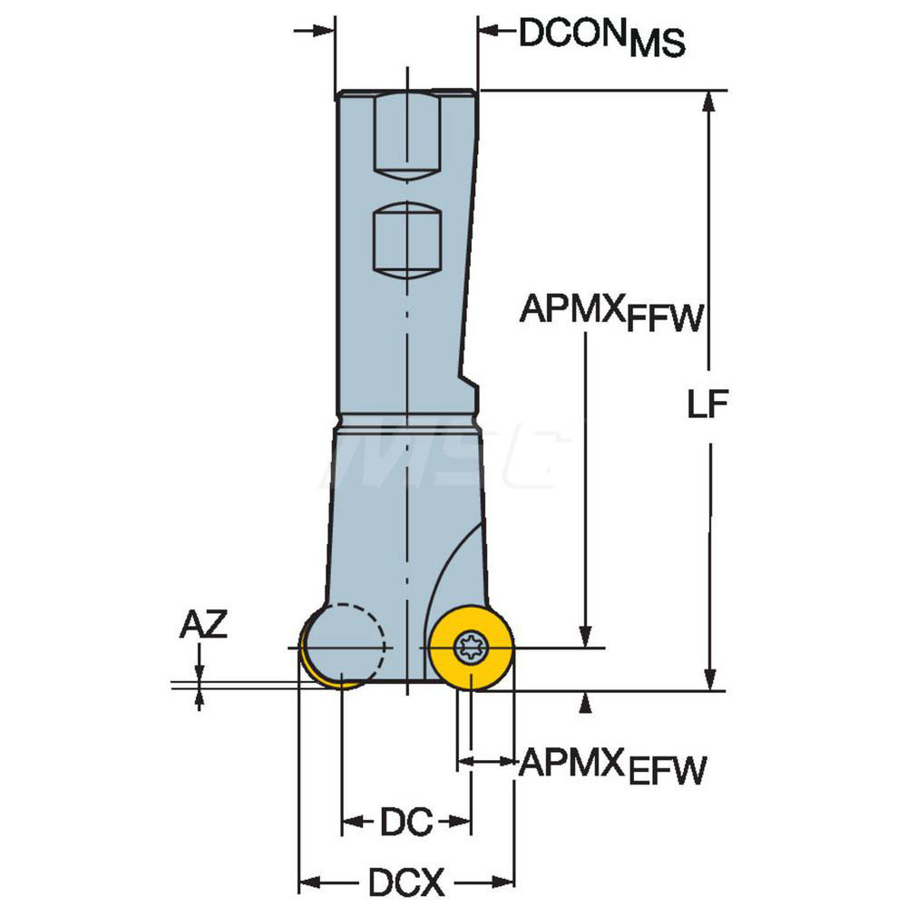 Sandvik Coromant - Indexable High-Feed Face Mill: | MSC Direct