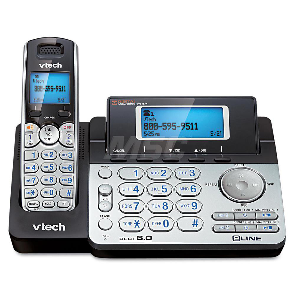 vtech - Office Machine Supplies: 2-Line Answering System, Black ...