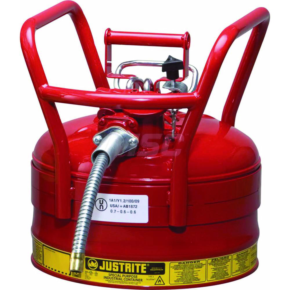 Justrite® - Safety Can: 2.5 gal, Steel | MSC Direct