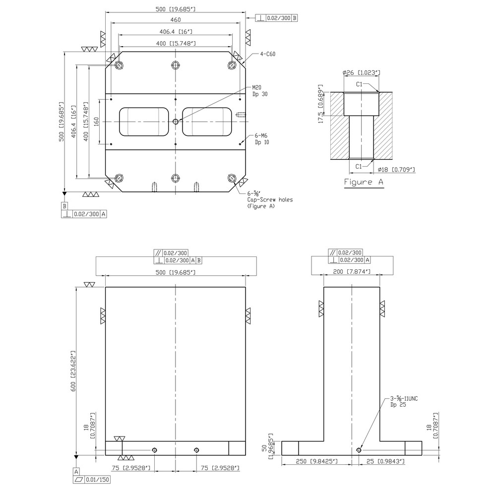 TombstoneCity - Fixture Columns; Column Shape: T-Style; Square Size ...