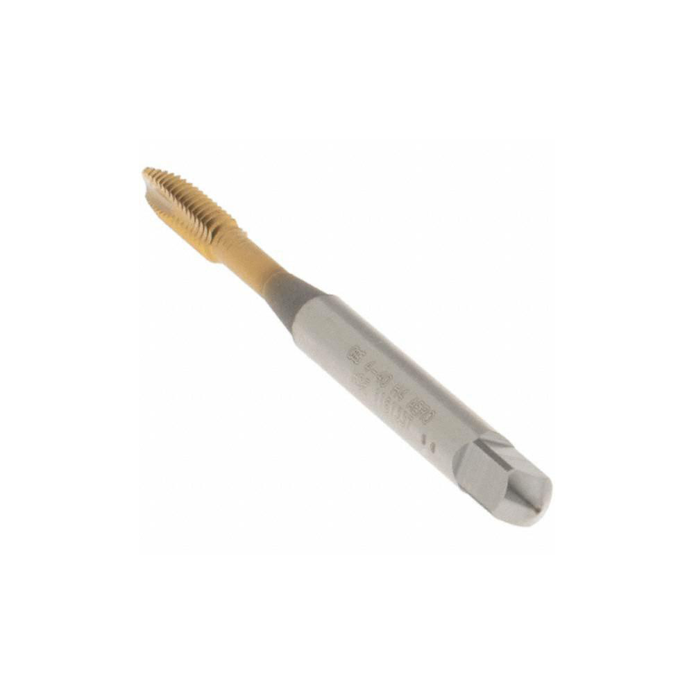 OSG - Spiral Point Tap: #4-40 UNC, 3 Flutes, Plug Chamfer, HSS, TiN ...
