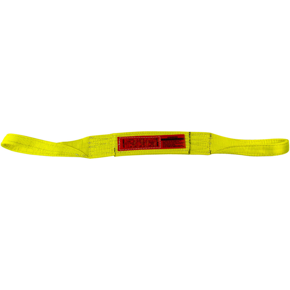 Lift-All - Flat Eye & Eye, Type 3 Web Sling: 12' Long, 6" Wide, 23000 ...