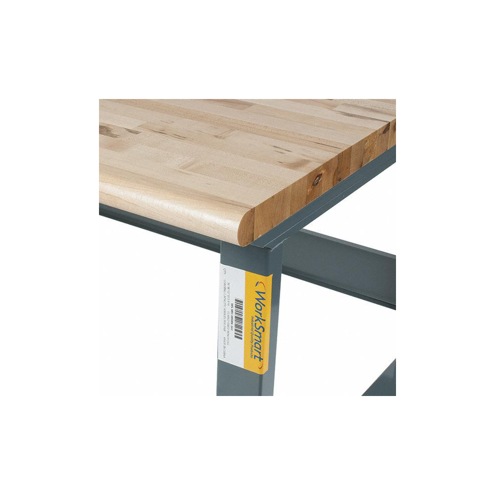 Value Collection - Work Bench: 60" Wide, 36" Deep, Maple Top, Gray ...