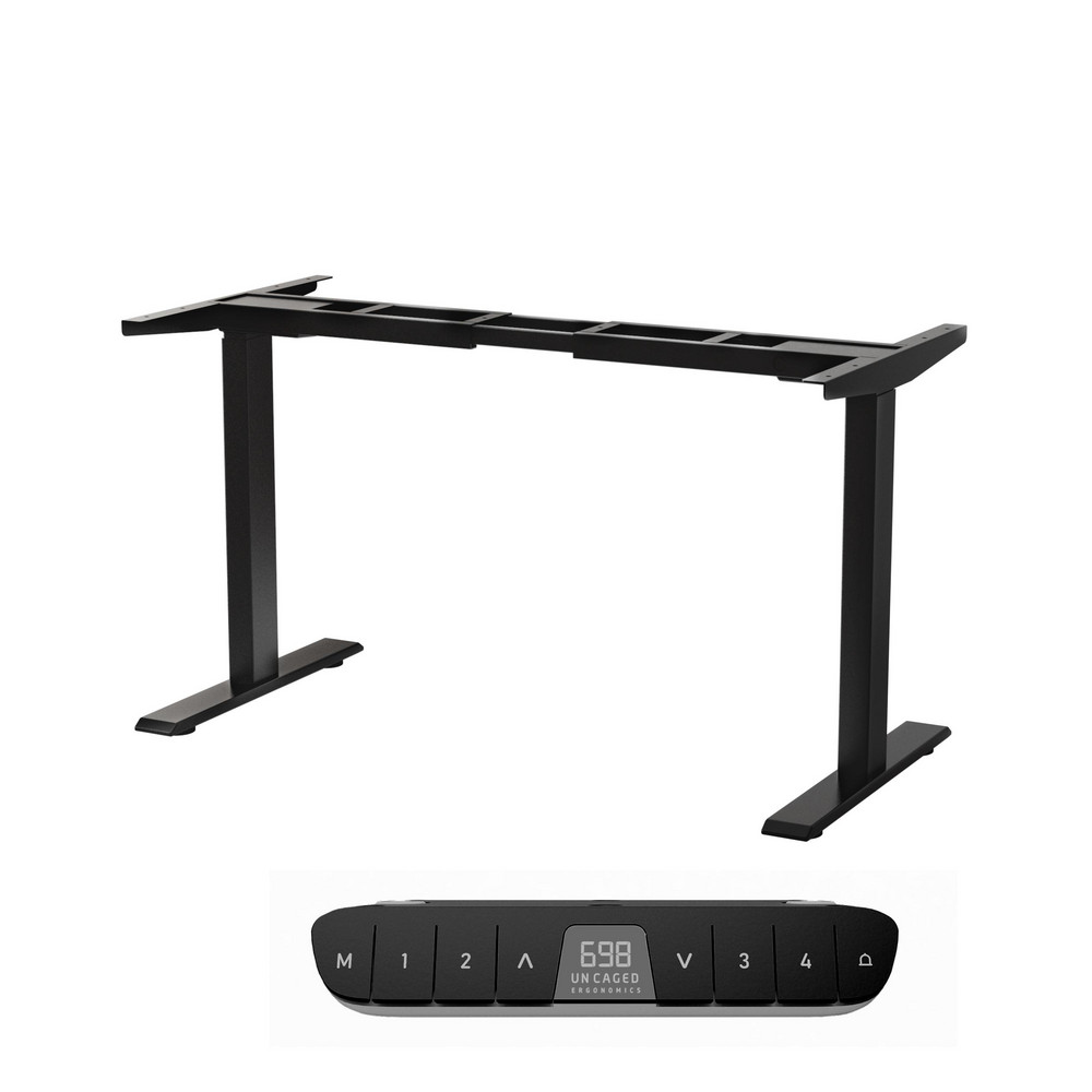 Uncaged Ergonomics - Height-Adjustable Desk Bases: Base Material: Steel ...