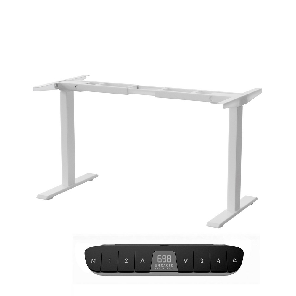 Uncaged Ergonomics - Height-Adjustable Desk Bases: Base Material: Steel ...