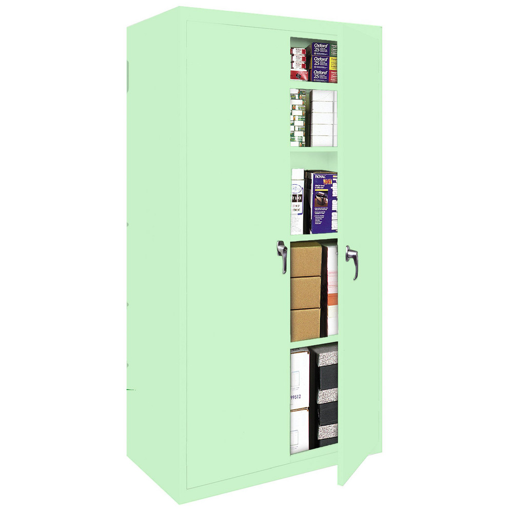 Steel Cabinets USA - Steel Fixed Shelf, Locking & Storage Cabinet: 42 ...