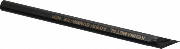 Kennametal - Indexable Boring Bar: A08RSVMBR2E, 24.89 mm Min Bore Dia, Right Hand Cut, 1/2 ...