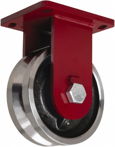 Hamilton - V Groove Caster: 8" Wheel Dia, 2" Wheel Width, 5,000 lb ...