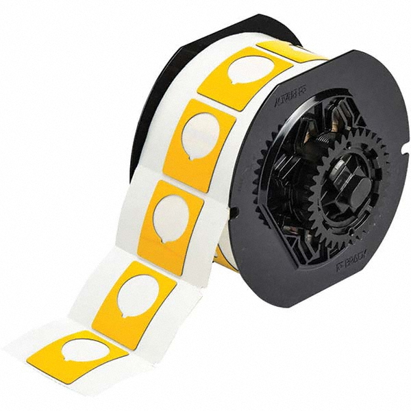 Brady - Label Maker Label: Yellow, Polyester, 200 per Roll | MSC Direct