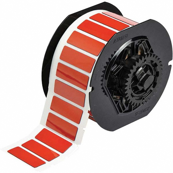 Brady - Label Maker Label: Red, Polyester, 450 per Roll | MSC Direct