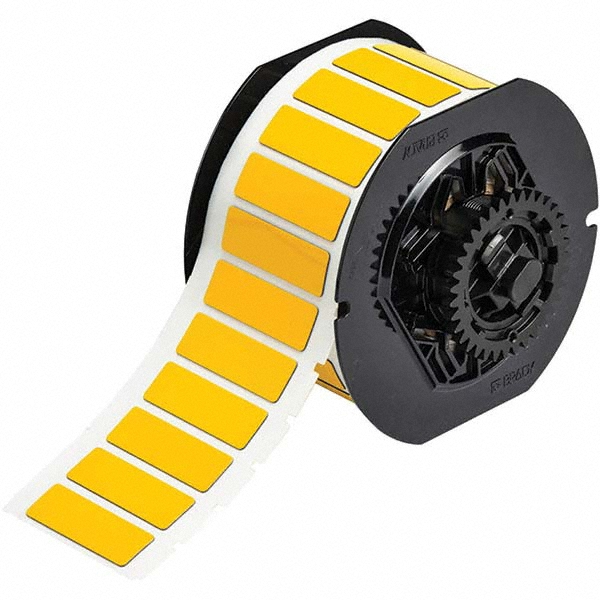 Brady - Label Maker Label: Yellow, Polyester, 450 per Roll | MSC Direct
