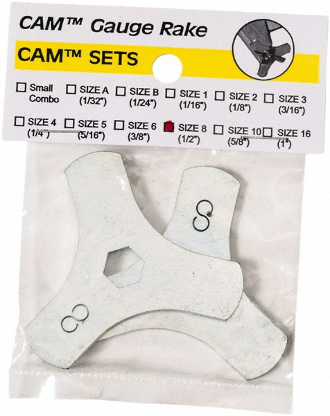 SEYMOUR-MIDWEST - 2 Piece, 3 Setting, Size 8 Gauge Rake Cam Set | MSC ...