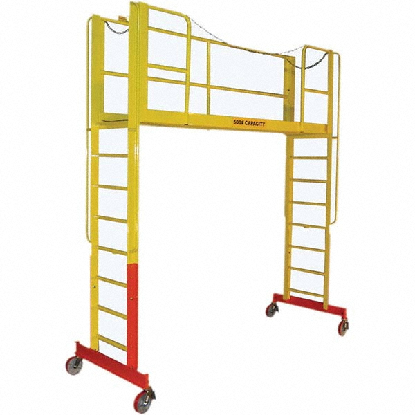 TRI-ARC - 7-Step Steel Adjustable Height Step Platform: 450 lb Capacity ...