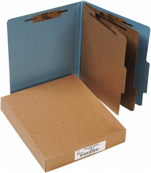 ACCO - File Folders with Top Tab: Letter, Sky Blue, 10/Pack | MSC Direct