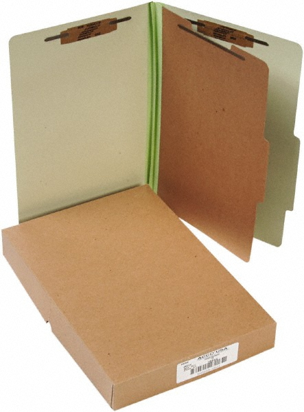 ACCO - File Folders with Top Tab: Legal, Leaf Green, 10/Pack | MSC Direct