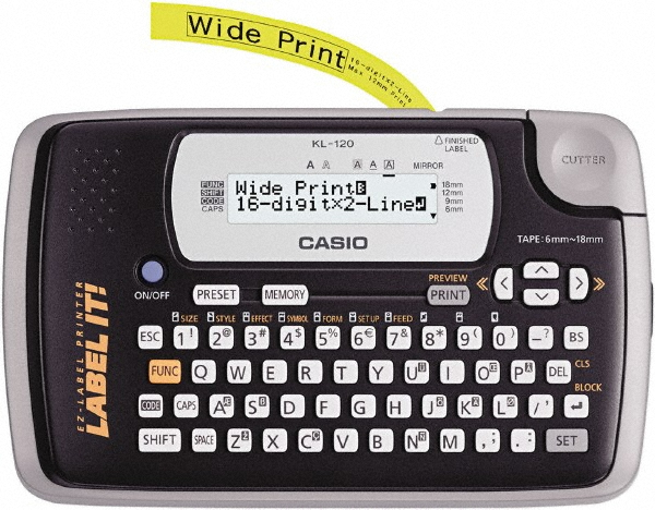 Casio - Handheld Electronic Labeling Tool - 52059656 - MSC Industrial ...