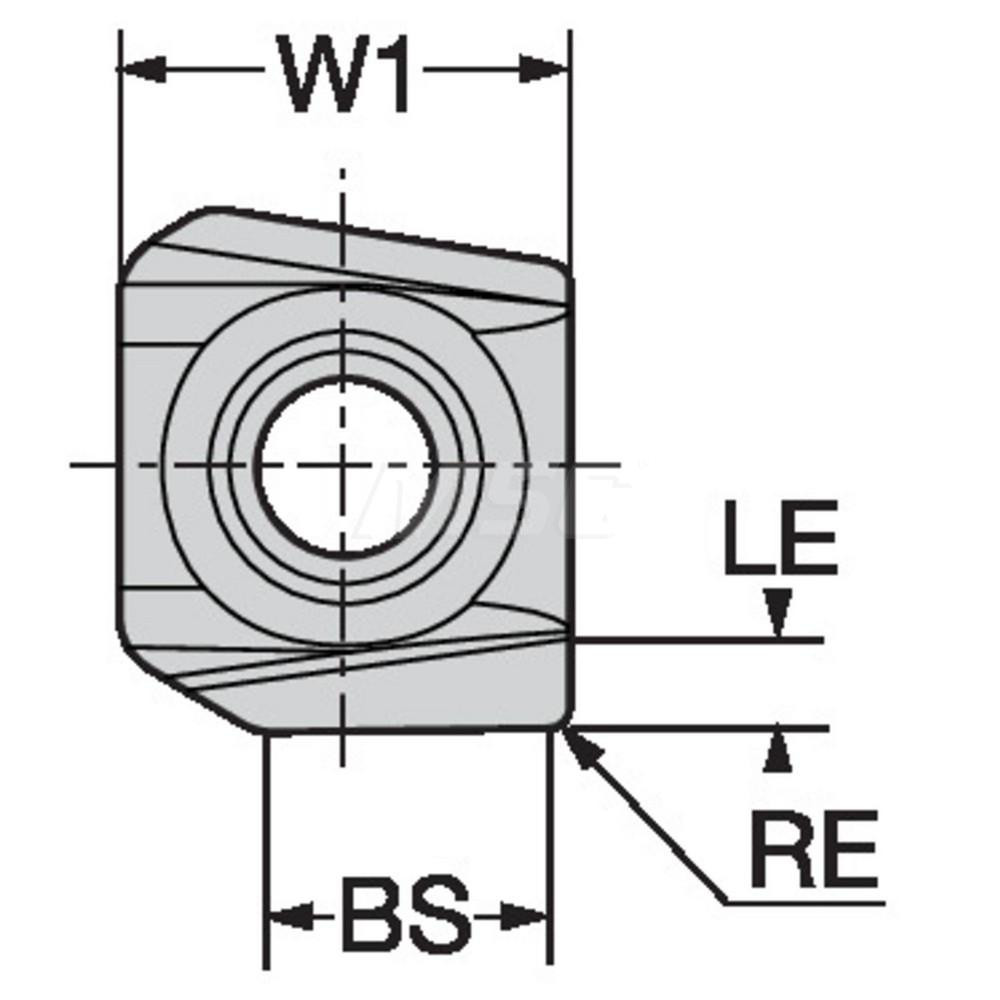 Sandvik Coromant - Milling Insert: ISO R590-110508H-PW 1230, 1230 ...