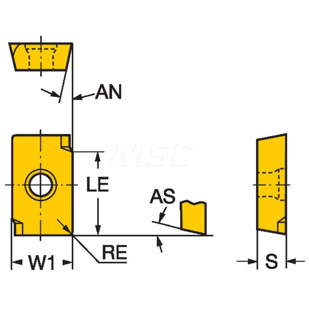 Sandvik Coromant - Milling Insert: ANSI R216.2-17 03 08-1 235, ISO R216 ...