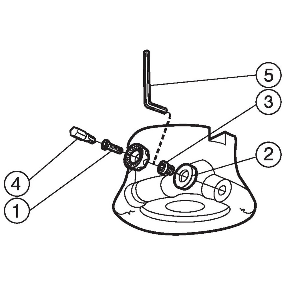 Sandvik Coromant - Indexable High-Feed Face Mill: 0.75" Arbor Hole ...