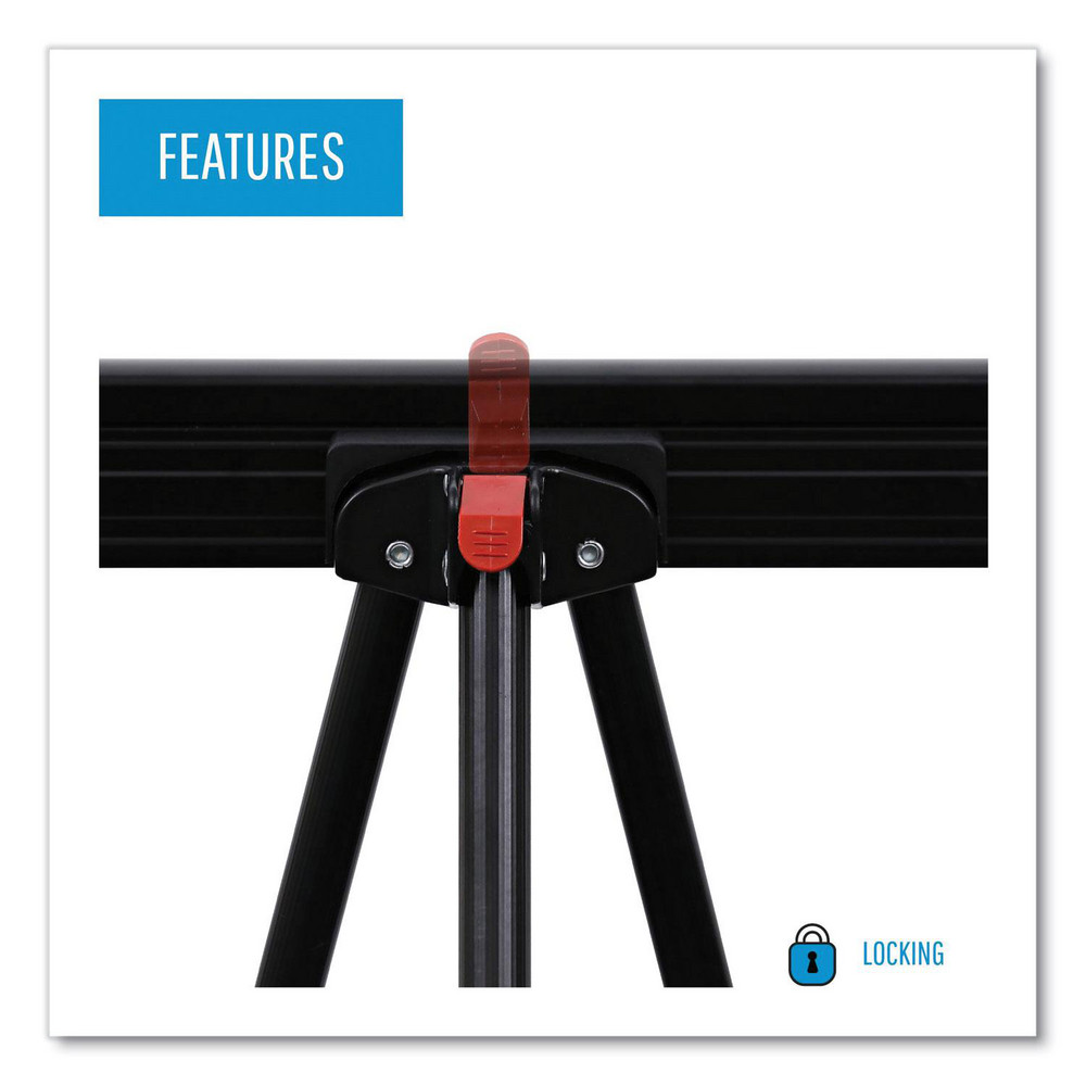 MasterVision - Folding Easel: 64" High, Metal | MSC Direct