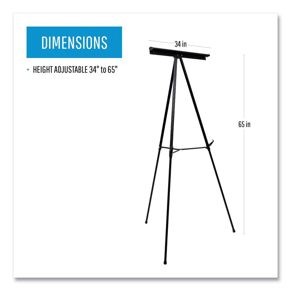 MasterVision - Folding Easel: 64" High, Metal | MSC Direct