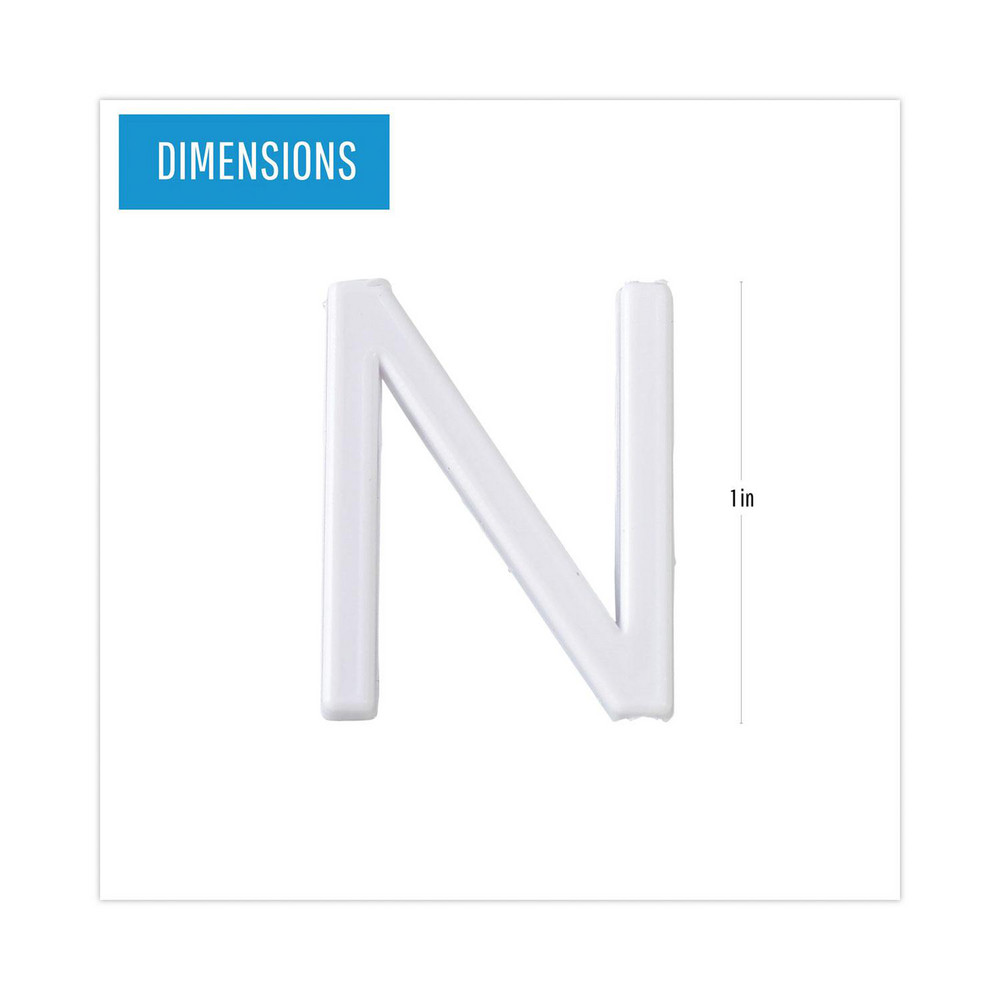 MasterVision - Plastic Letter Kits: 1, 270.000, White | MSC Direct