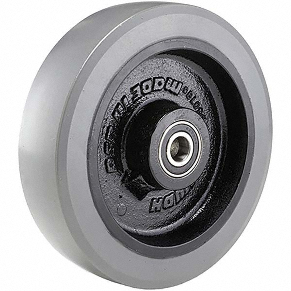 Hamilton - Caster Wheel: Polyurethane on Cast Iron, 8" Dia, 2" Wide, 3/ ...