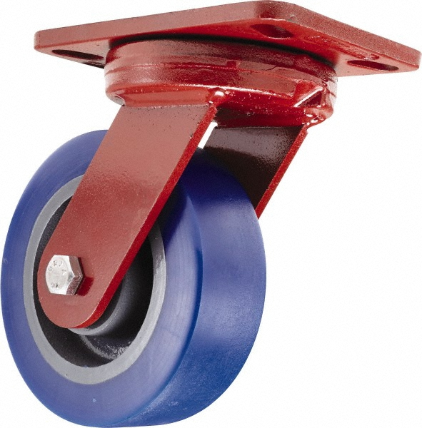 Hamilton - Swivel Top Plate Caster: Polyurethane, 6" Wheel Dia, 2 ...