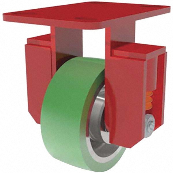 Hamilton - Rigid Top Plate Caster: Polyurethane, 5" Wheel Dia, 2" Wheel ...