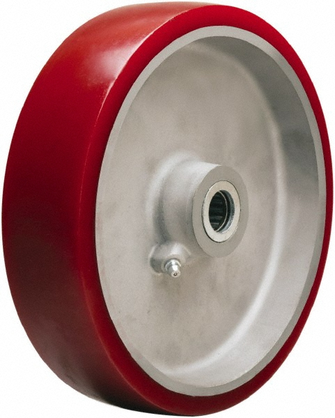 Hamilton - Caster Wheel: Polyurethane on Aluminum, 8" Dia, 2" Wide, 5/8 ...