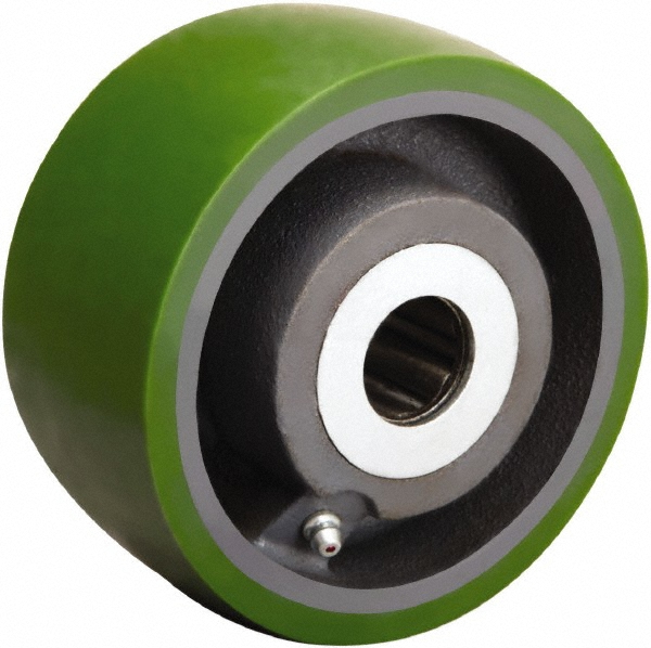Hamilton - Caster Wheel: Polyurethane on Cast Iron, 5" Dia, 2-1/2" Wide ...