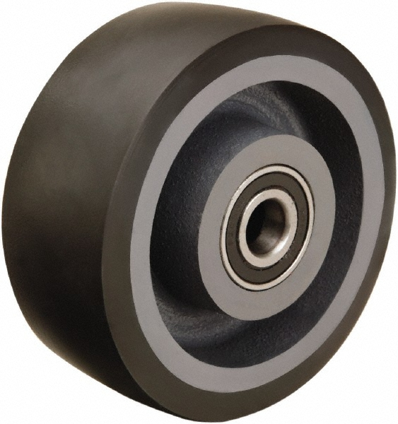 Hamilton - Caster Wheel: Polyurethane on Cast Iron, 5" Dia, 2" Wide, 3/ ...