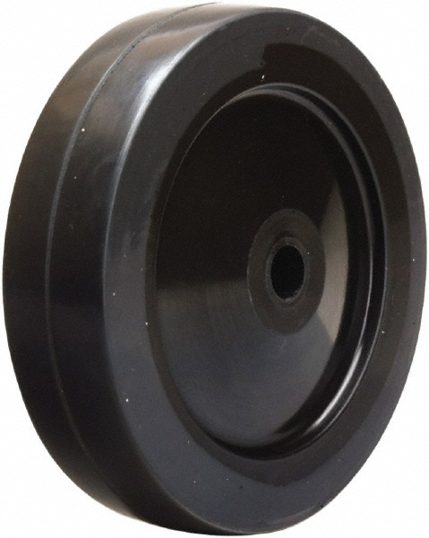 Hamilton - Caster Wheel: Soft Rubber, 5" Dia, 1-1/4" Wide, 1/2" Axle ...