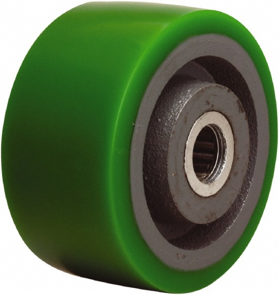 Hamilton - Caster Wheel: Polyurethane on Cast Iron, 4" Dia, 2" Wide, 5/ ...