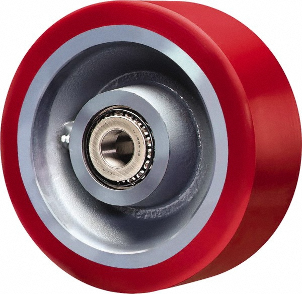 Hamilton - Caster Wheel: Polyurethane on Forged Steel, 8" Dia, 3" Wide ...